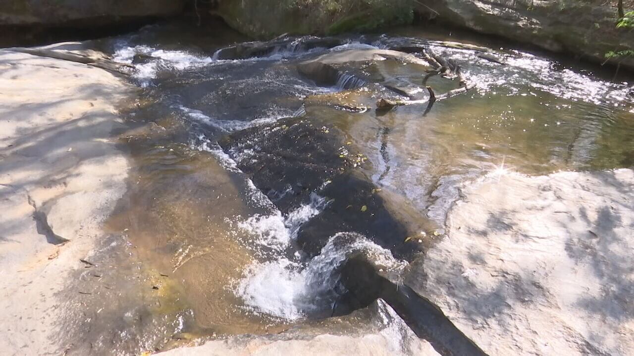 Trespassing signs and barrier put up after drowning at Hickory waterfall