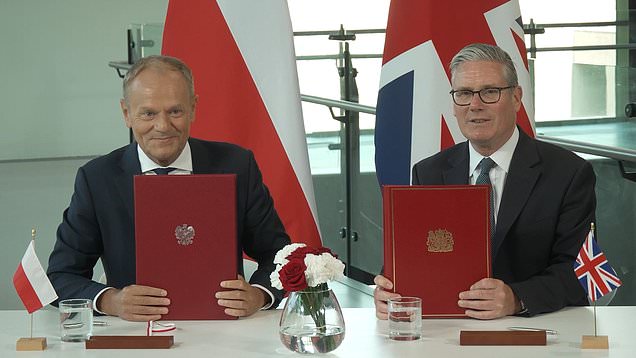 Starmer and Tusk sign UK-Poland security pact