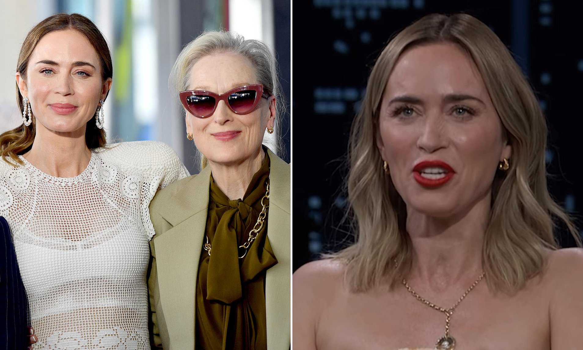 Emily Blunt reveals Meryl Streep danced to ABBA's Mamma Mia! at her ...