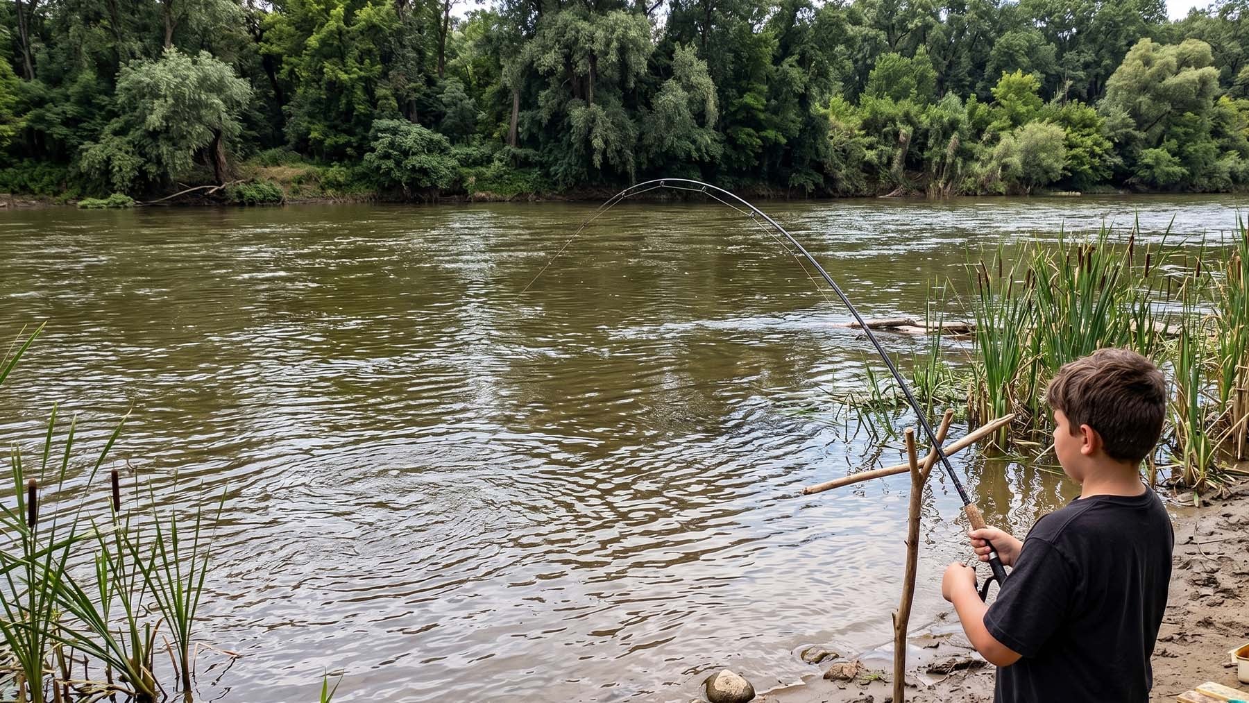 Un niño de 14 años va con su amigo a pescar al río Ebro y captura un ...