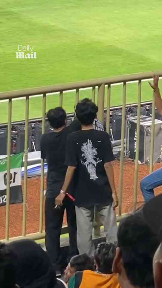 Football fan rescued after getting head stuck in railings