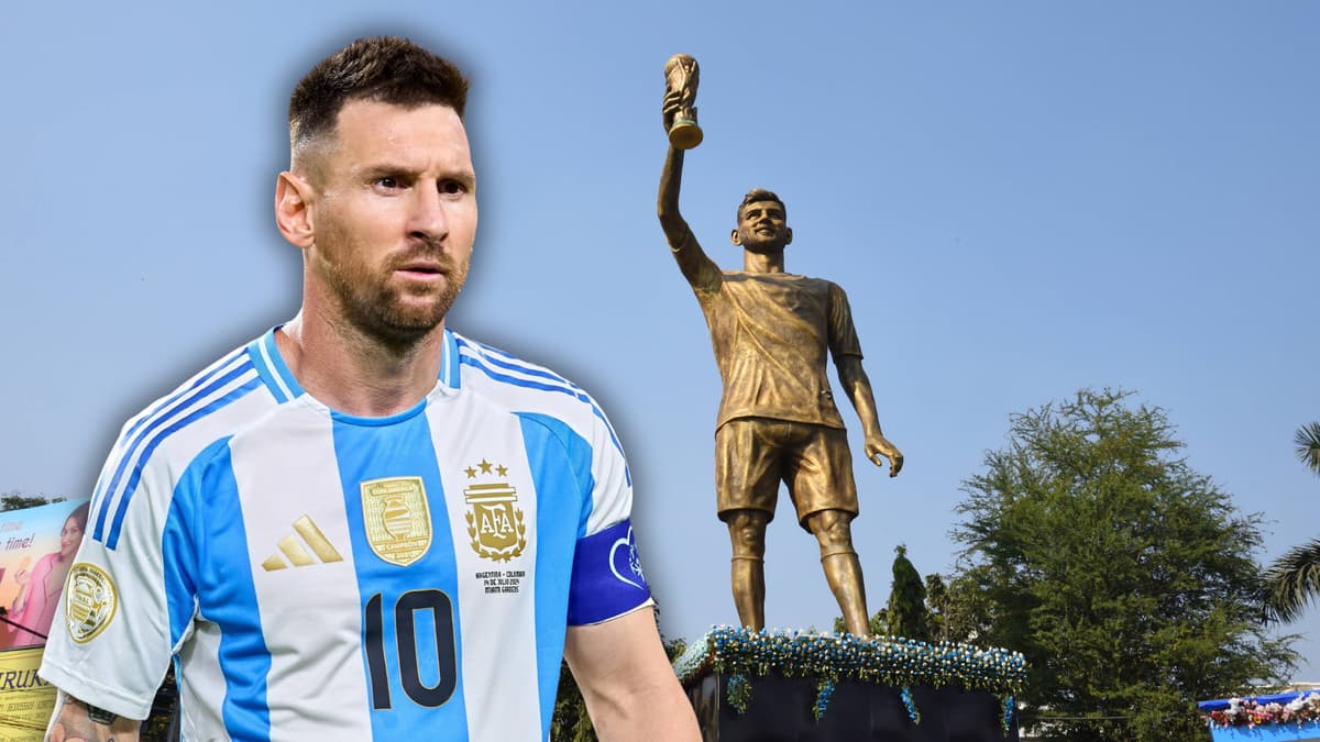 70ft Lionel Messi statue in India to be removed after major safety concerns