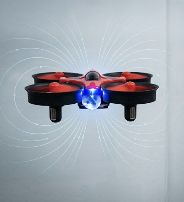 Can a drone fly in a vacuum chamber?