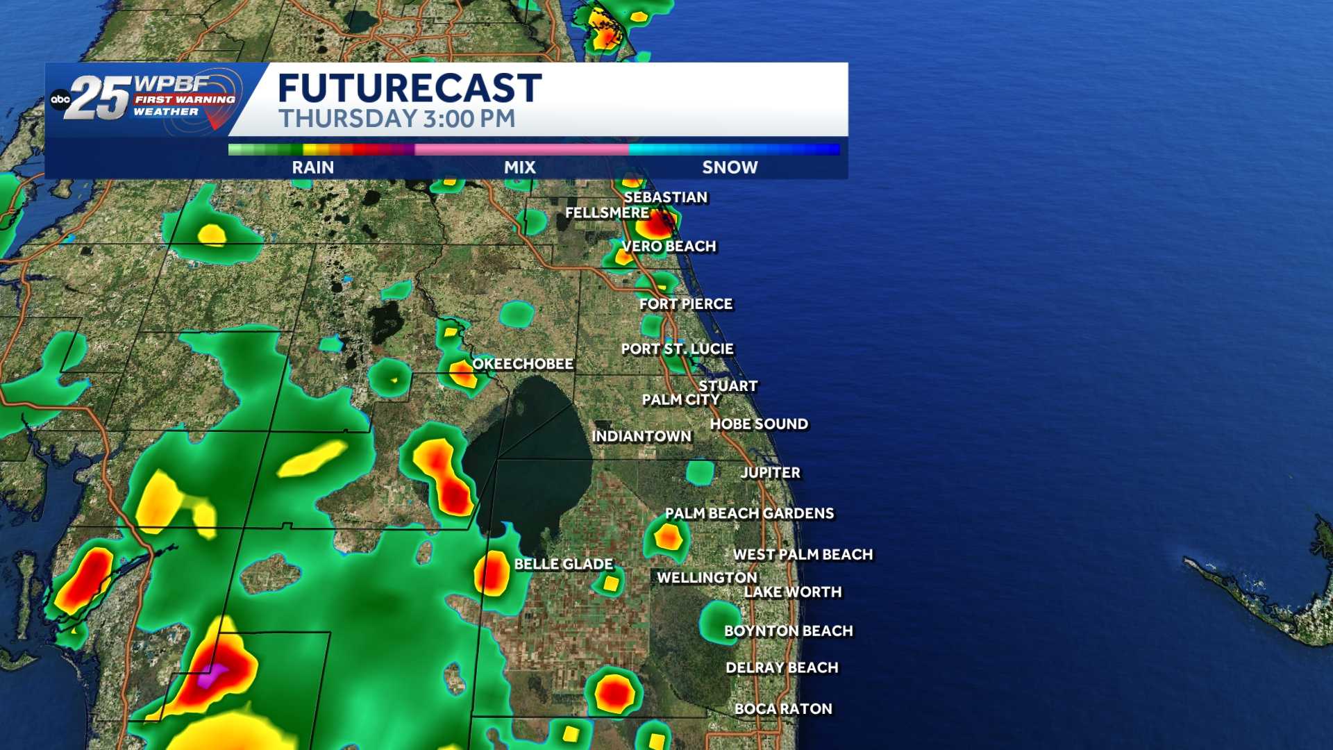 Scattered rain and storms could produce heavy rainfall in South Florida
