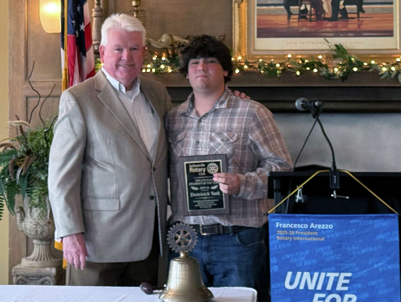 Rotary awards vocational student of the year award