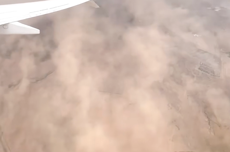 Watch: Airline passenger captures massive dust storm sweeping through ...