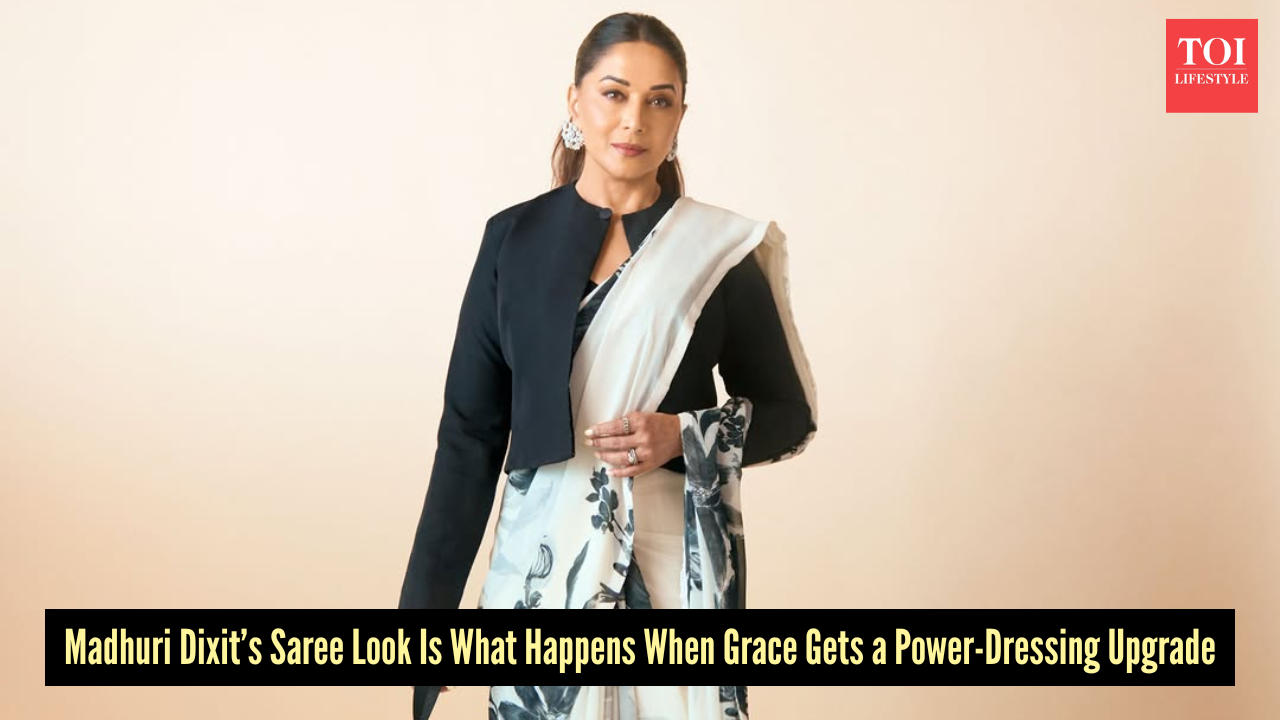 One monochrome saree, unlimited main-character energy, and this time ...