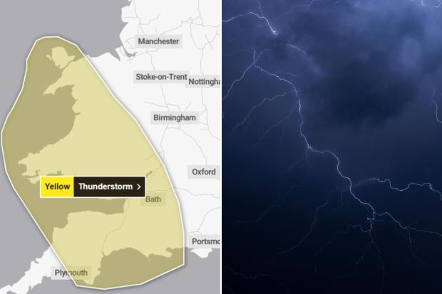 Met Office issue yellow weather warning for thunderstorms across BCP