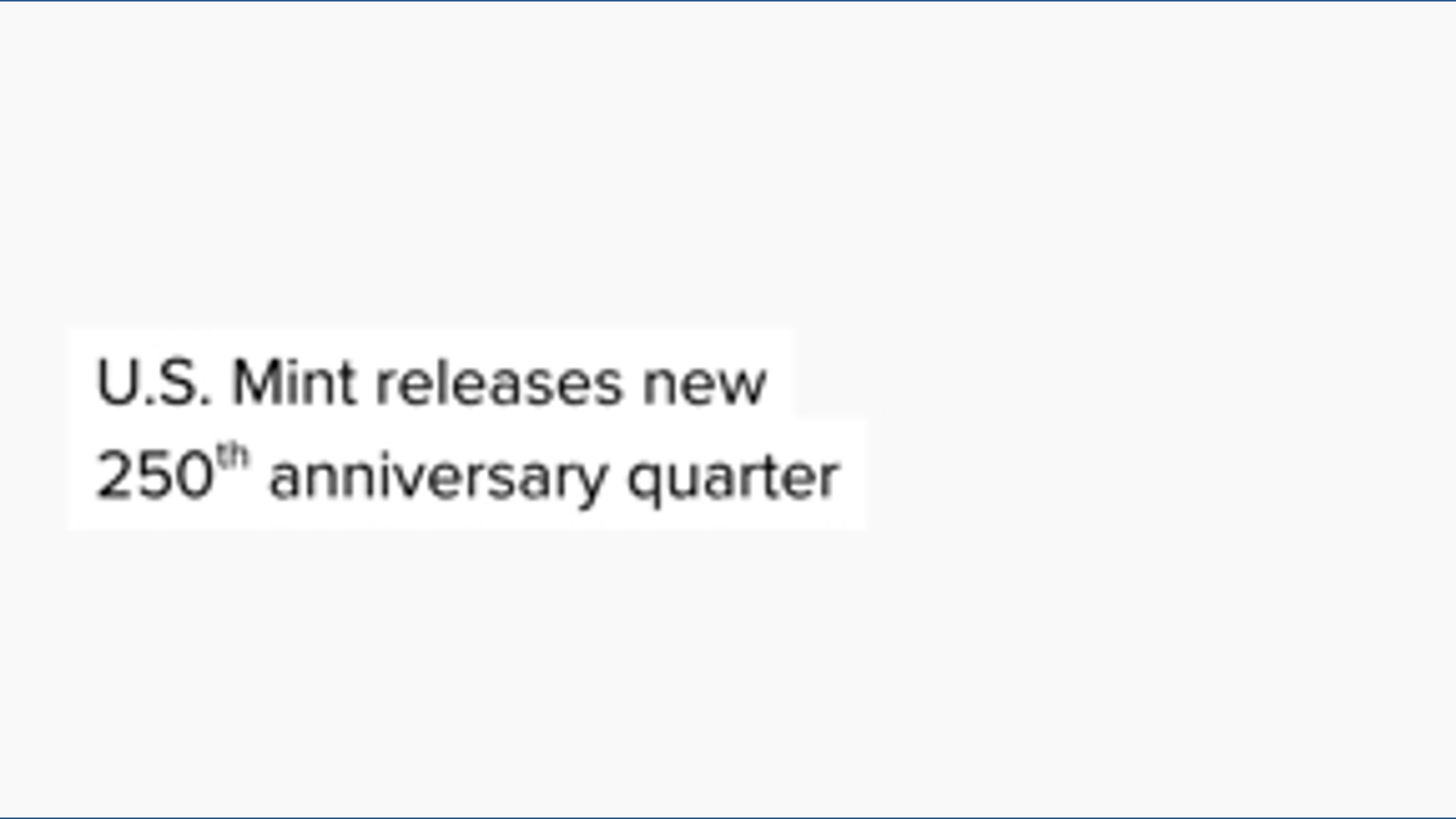 US Mint releases new 250th anniversary quarter