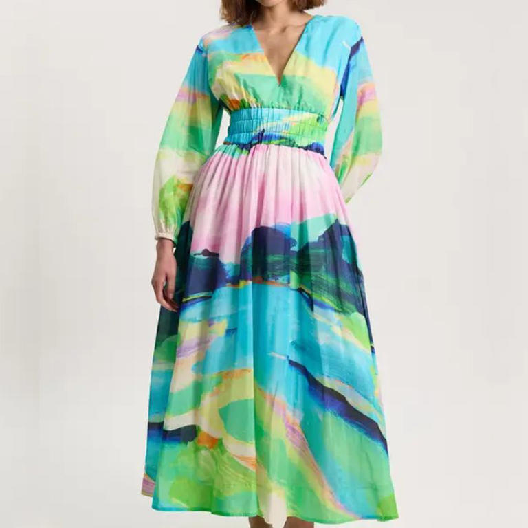 Ranvir Singh's pretty maxi dress is the event-ready look with sleeves ...