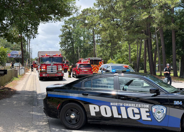 Road closed following structure fire at North Charleston mobile home park