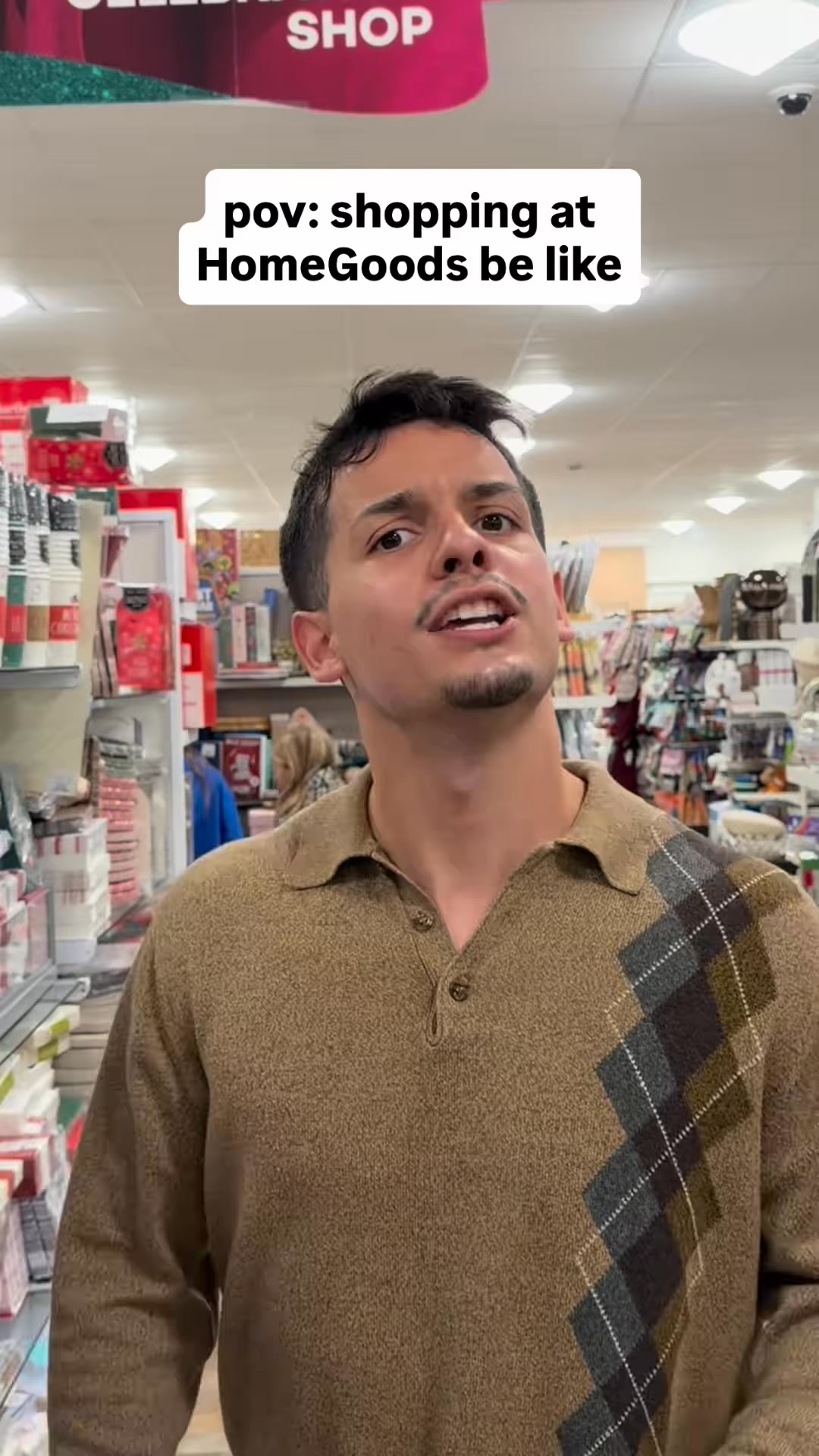 Just looking at HomeGoods, somehow buying more