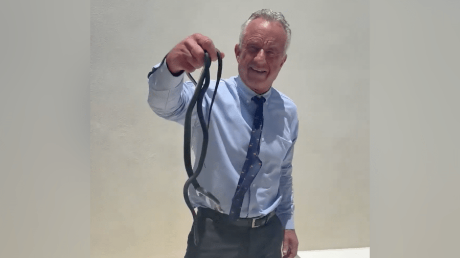 Video: Barehanded RFK Jr. removes snakes on Dr. Oz’s patio