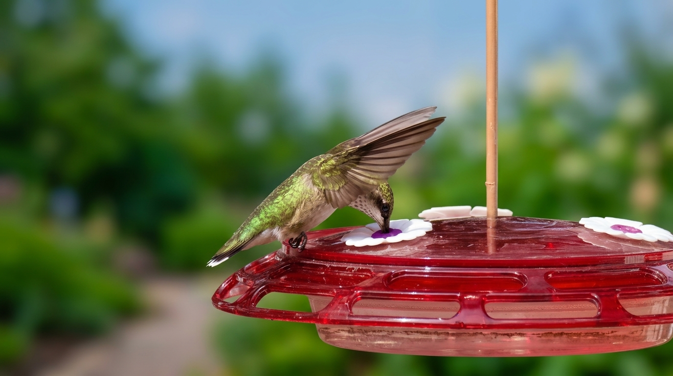 A red feeder in the yard wasn't enough to bring hummingbirds back until ...