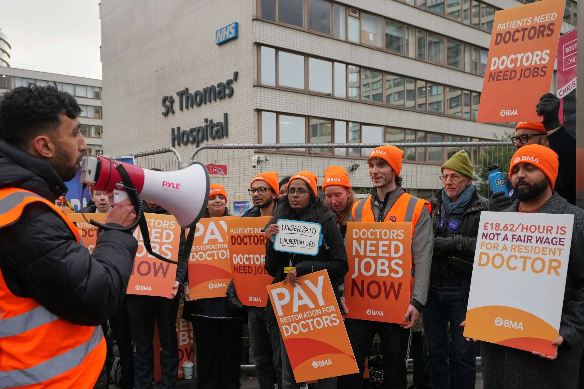 UK resident doctors launch 16th strike as health secretary calls pay ...