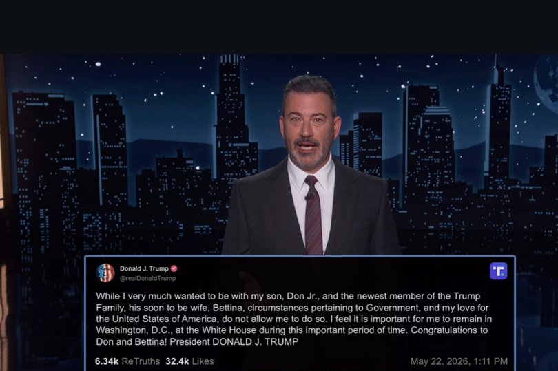 Jimmy Kimmel exposes glaring flaw in Trump’s excuse for missing son Don ...