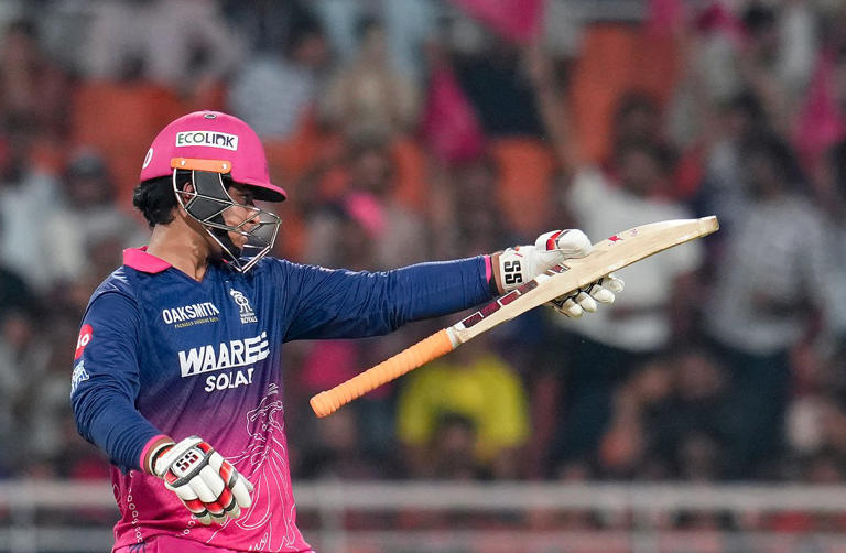 Unstoppable Sooryavanshi misses century, but takes RR into qualifier 2