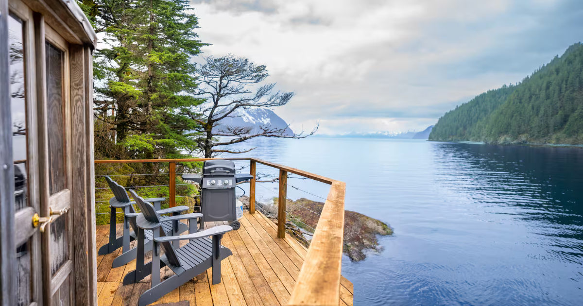 This quiet island retreat in Alaska is perfect for a peaceful escape