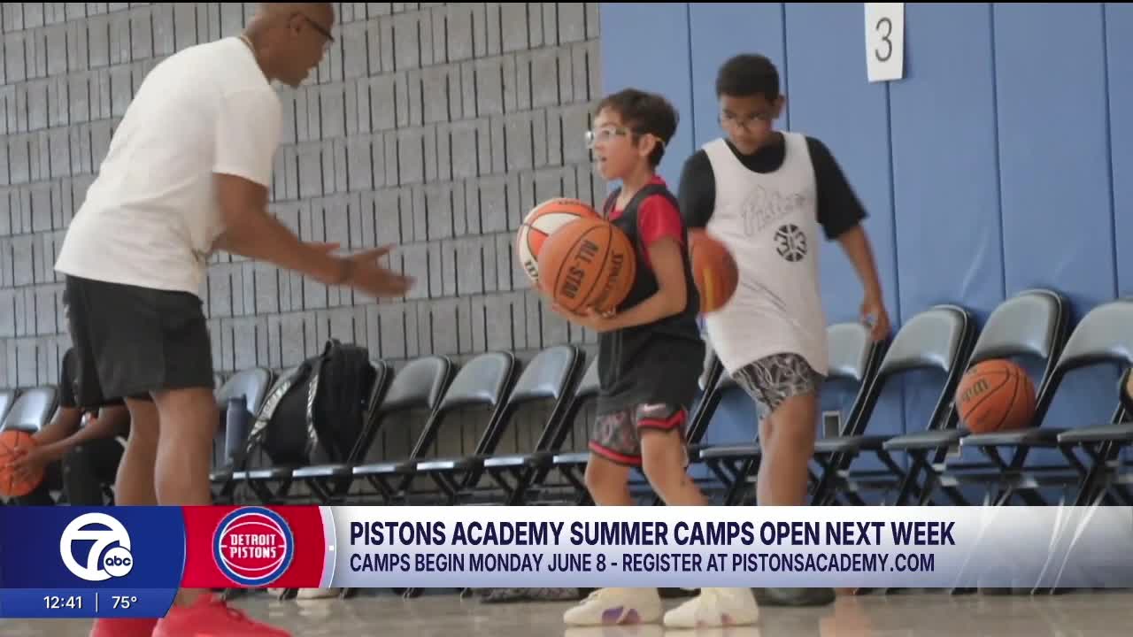 Pistons Academy summer camps open next week