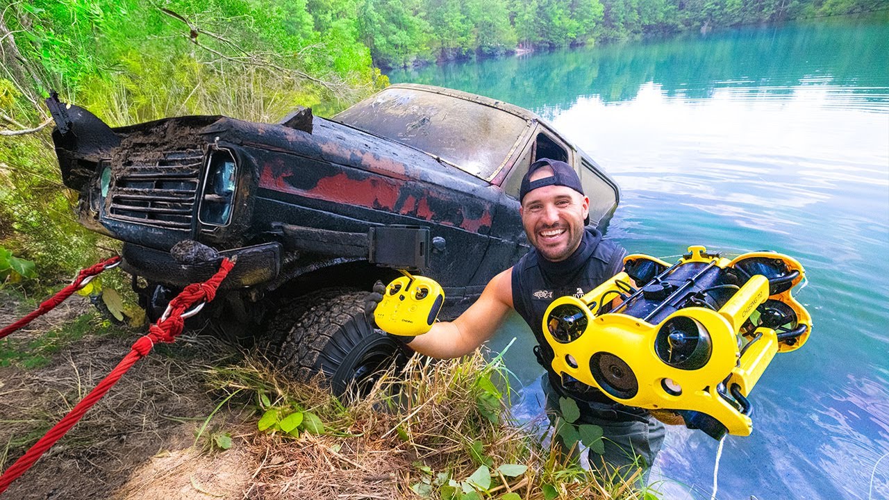 We found stolen vehicles underwater using a drone
