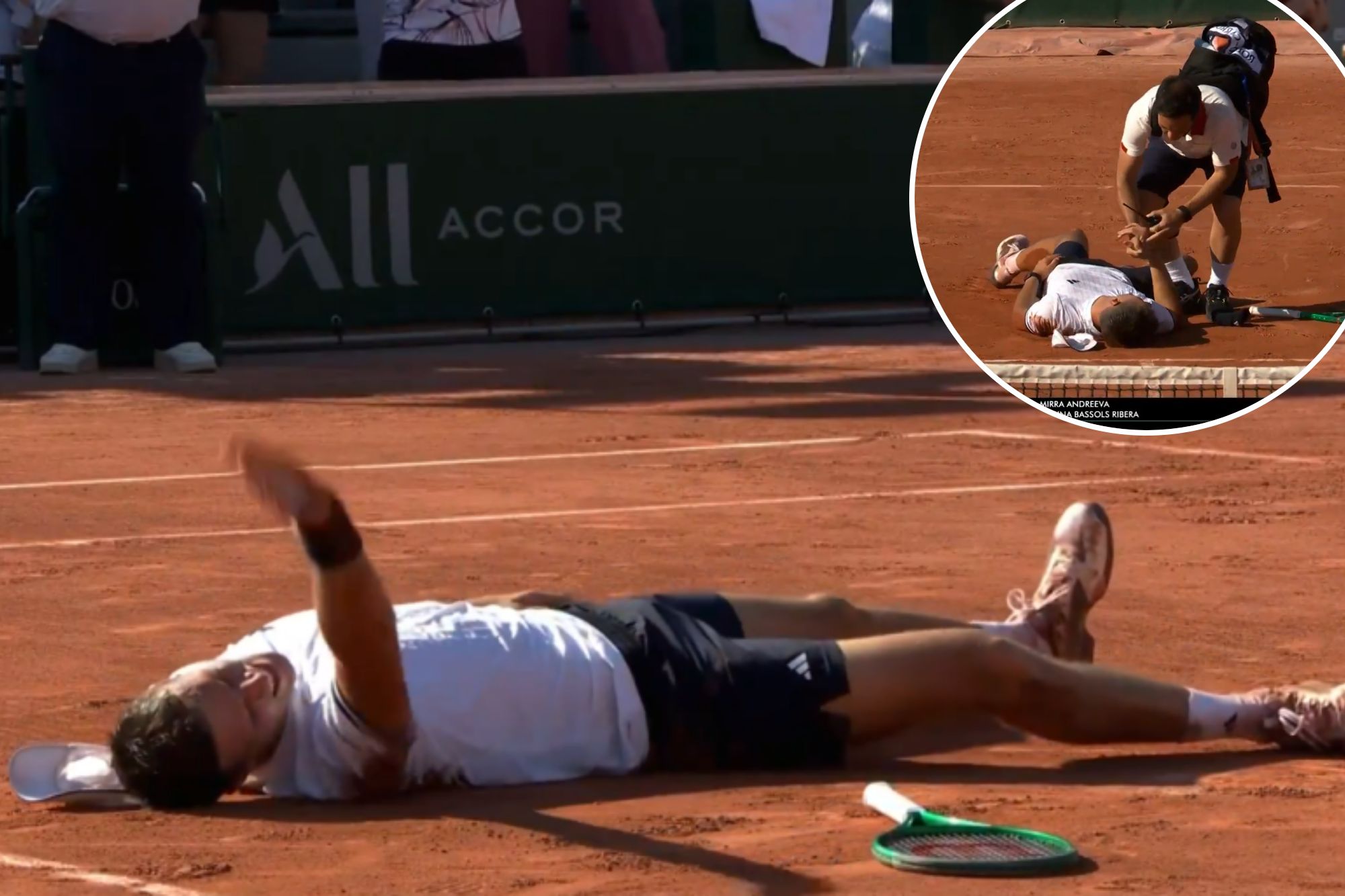 Jakub Mensik collapses after epic five-hour French Open match in scary ...