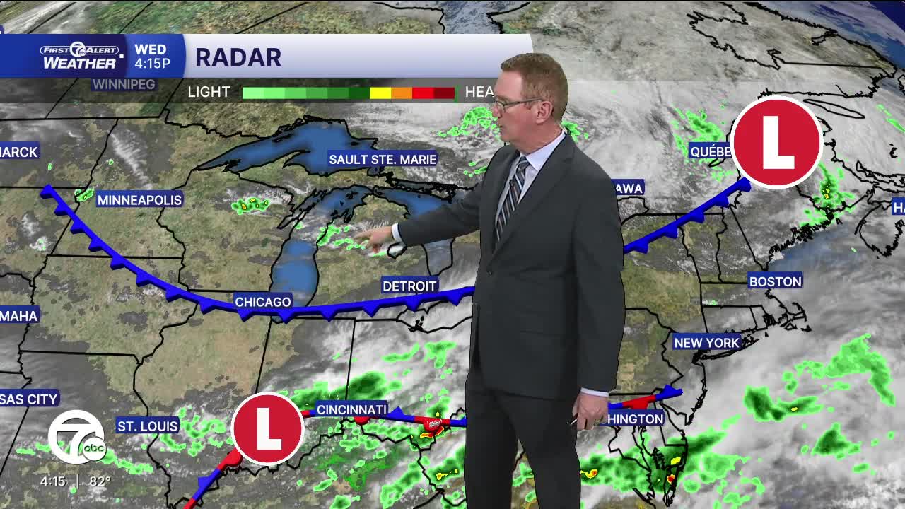Slight evening rain chance