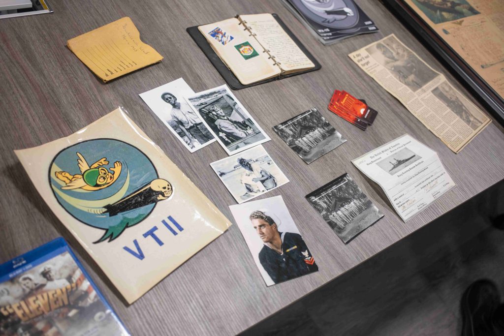 USS Hornet Museum presents WWII squadron scroll to VFA-115 at NAS Lemoore