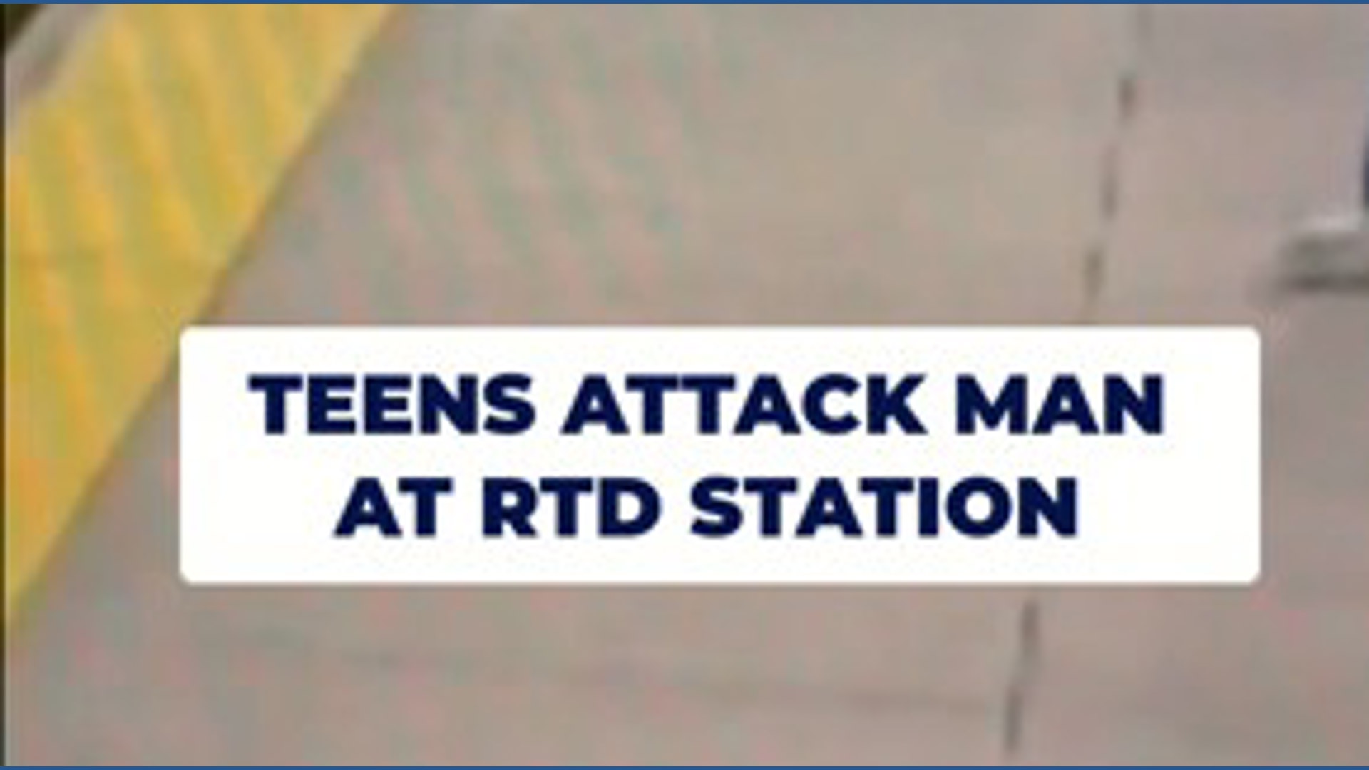 Man attacked at Aurora RTD station