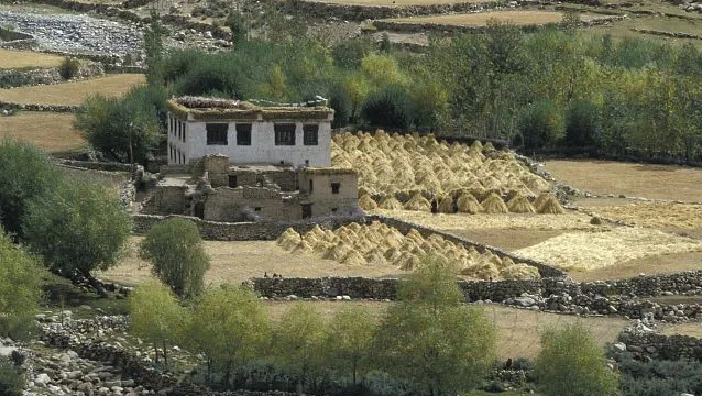 Ladakh unveils first rock check dam to boost irrigation