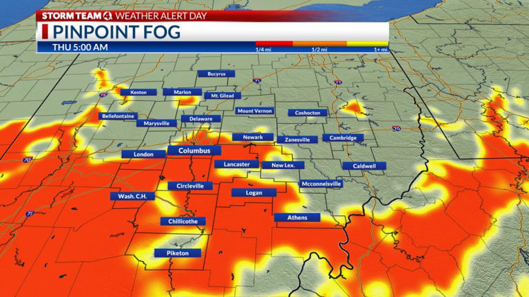 Columbus weather: Fog tonight, much drier to come