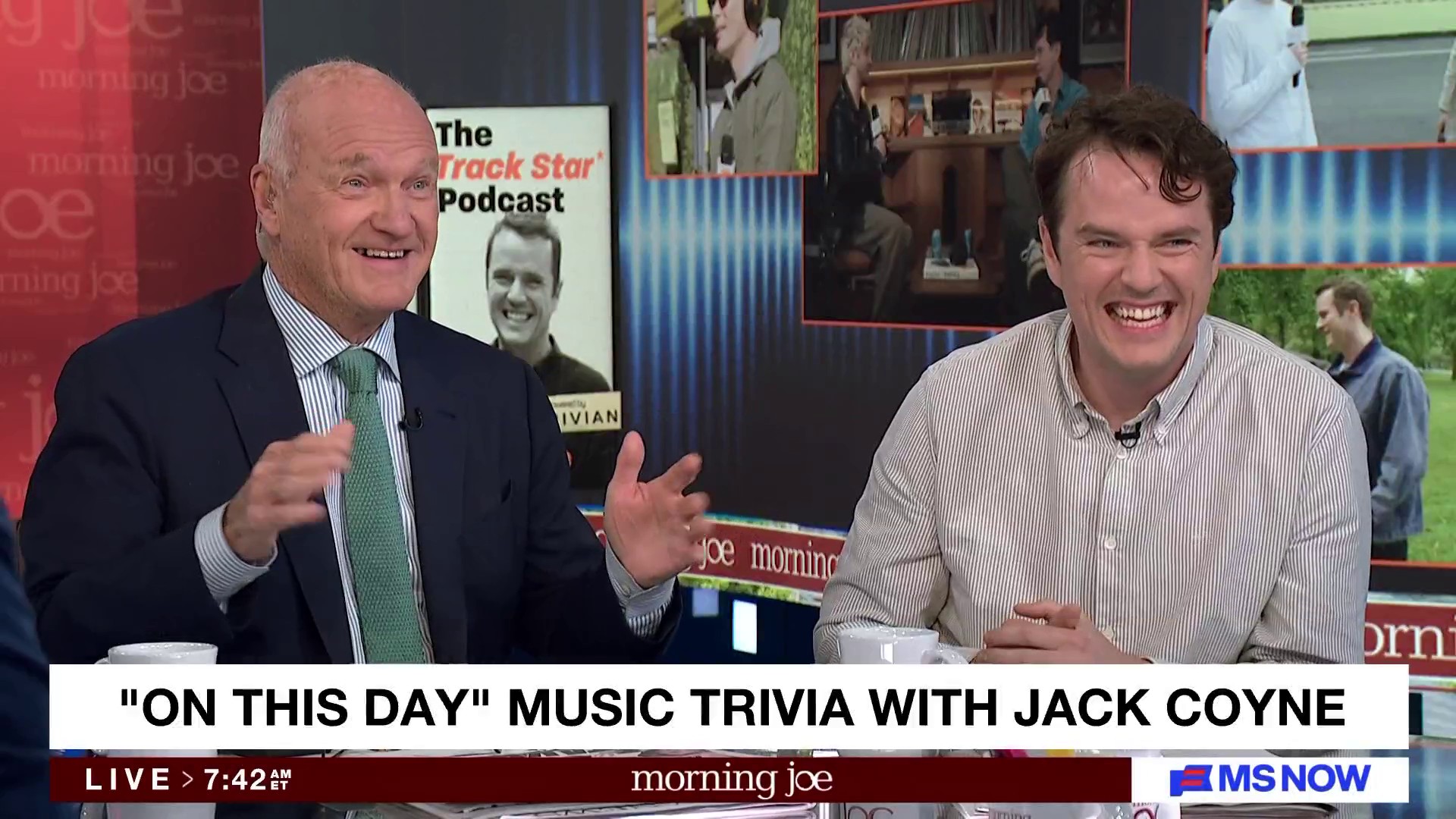 ‘TrackStar’ host Jack Coyne tests the Morning Joe panel’s music knowledge