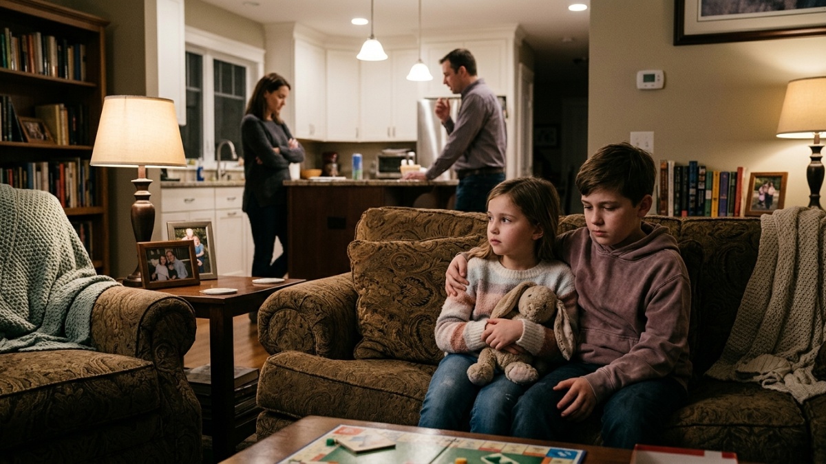 Children usually notice emotional wear and tear between their parents ...