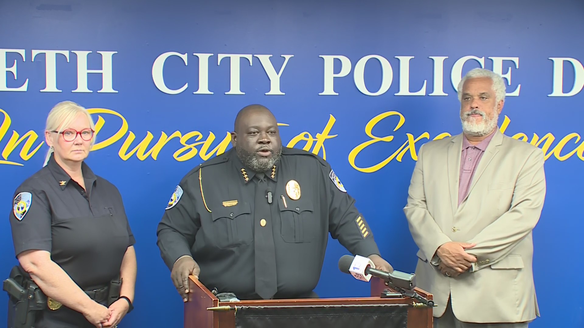 Elizabeth City press conference on recent shootings