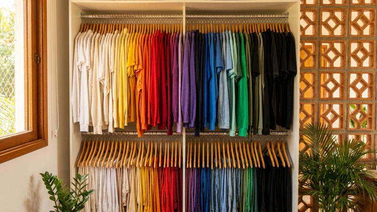 Pessoas que organizam o guarda-roupa por cores têm estes comportamentos ...
