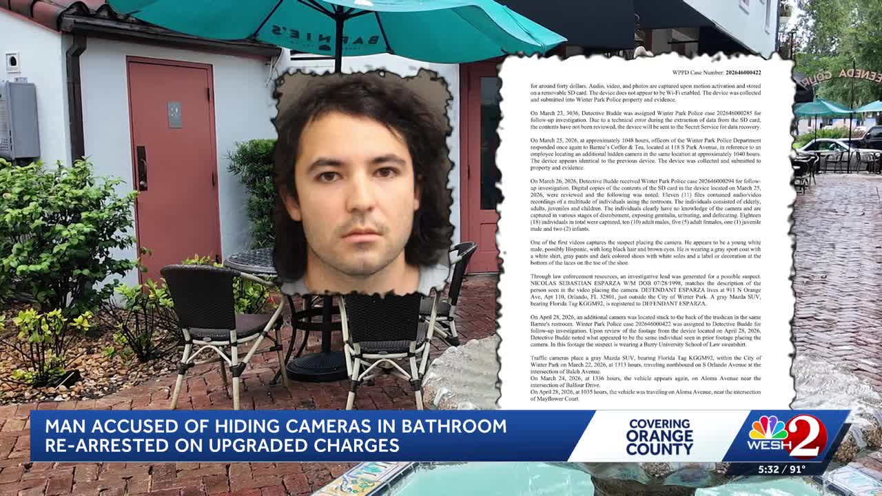 Hidden-camera case in Winter Park leads to upgraded charges after ...