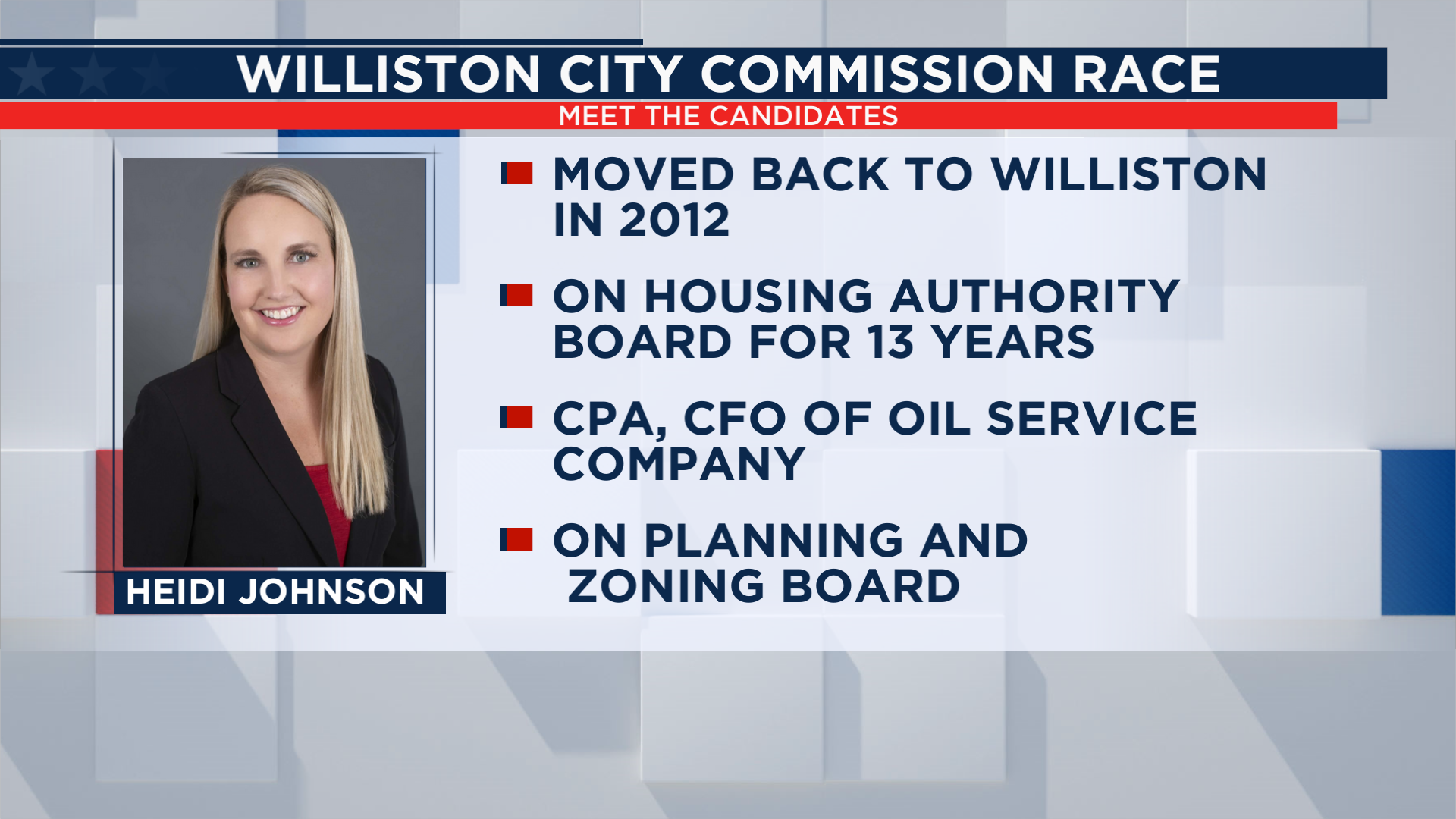 Meet the candidates for Williston City Commission: Heidi Johnson