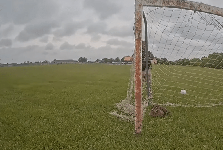 Allen County officers rescue owl trapped in soccer net