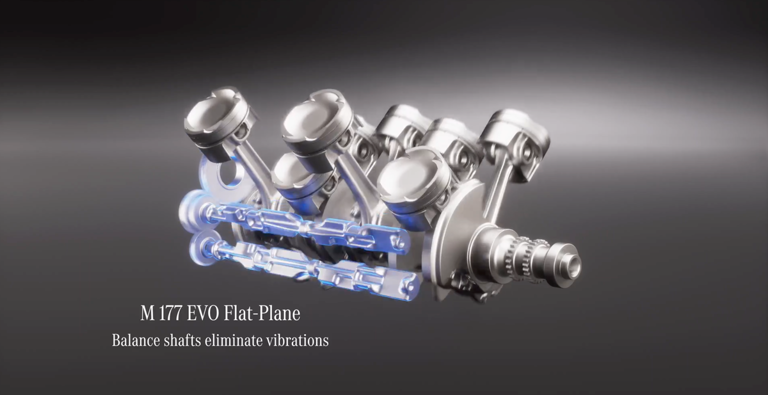How Mercedes made a flat-plane crank V-8 luxurious for the new S-Class