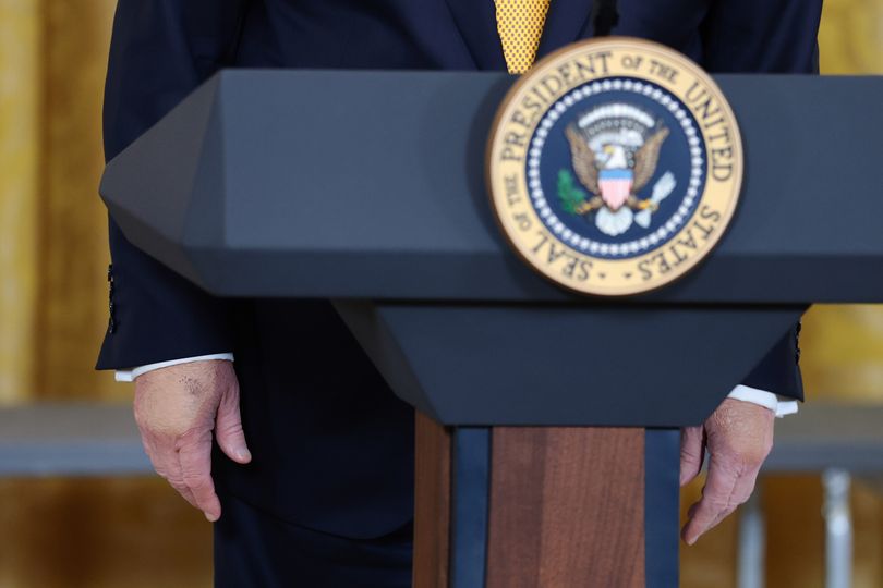Biden spotted with smooth-looking hands as Trump's hands rotting in ...