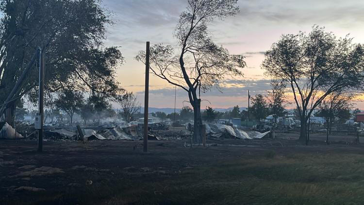 6 first responders hospitalized after brush fire in Mountain Home