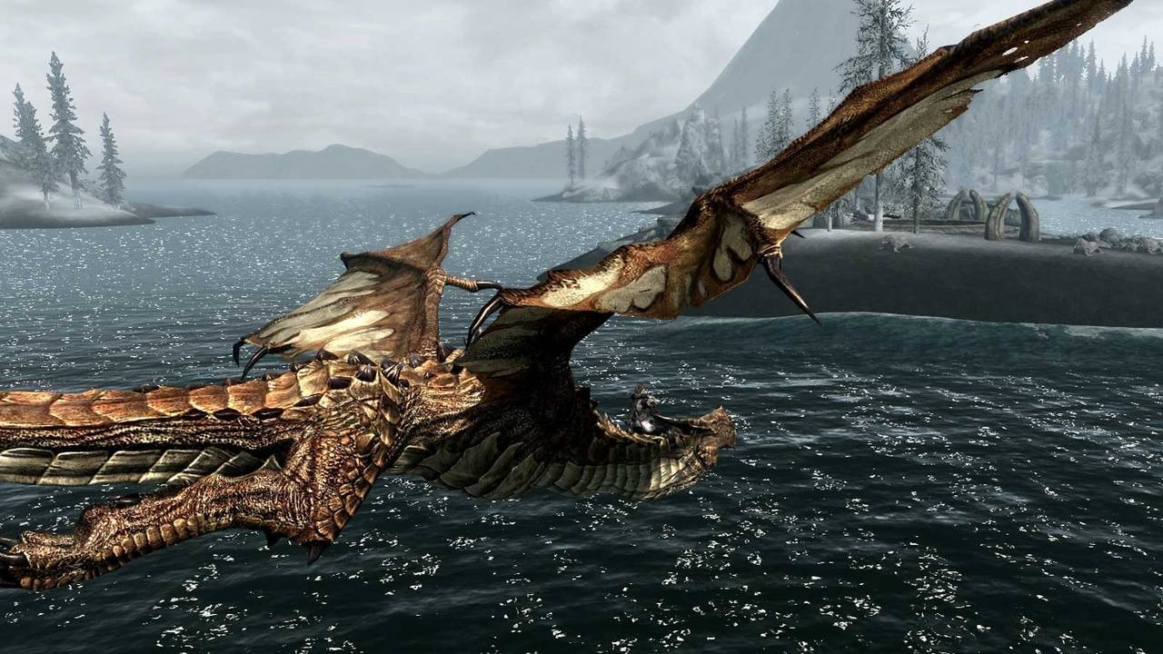 Skyrim player's one in a million dragon encounter is hysterical