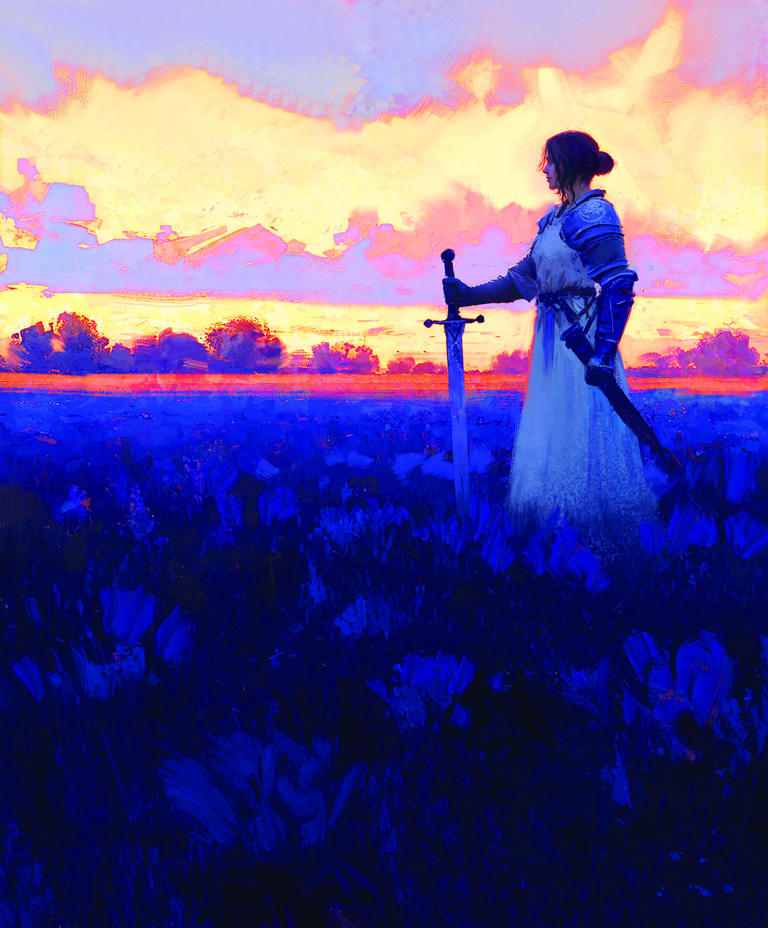 Strong contrasts and expressive brushwork make this digital artist's ...
