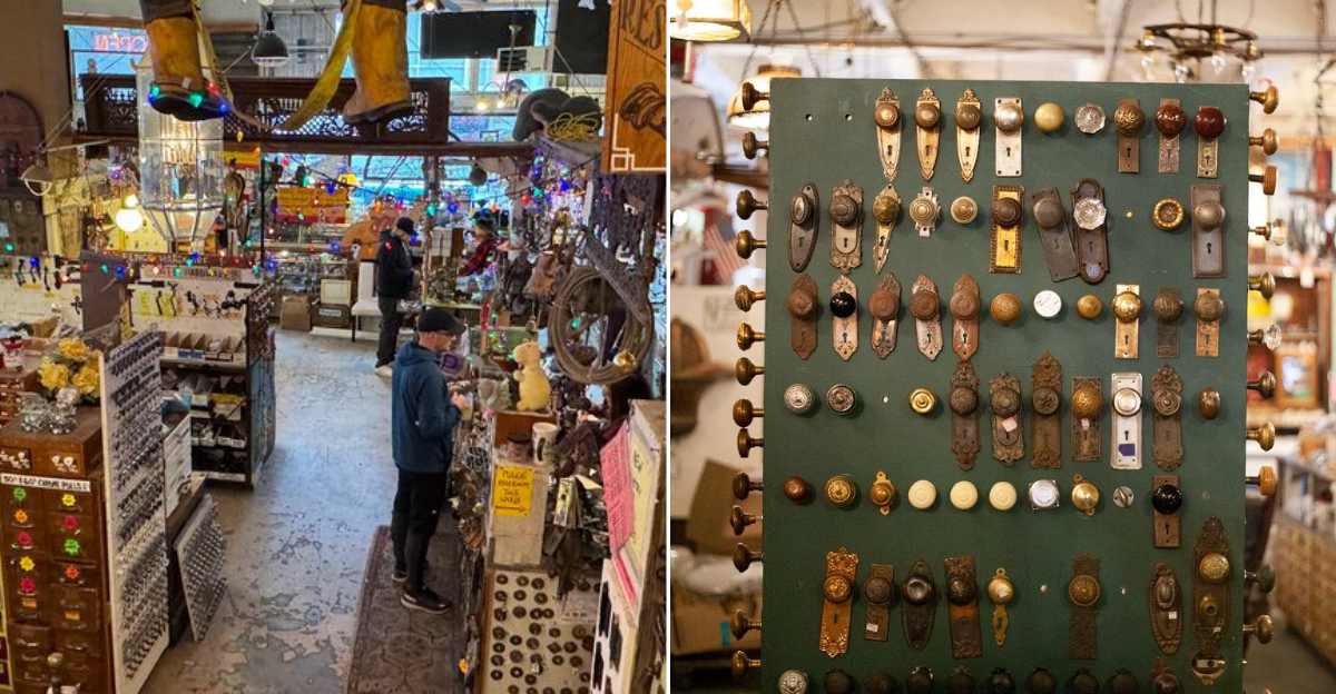 A 30,000 square foot Oregon hardware store sells vintage doorknobs from ...