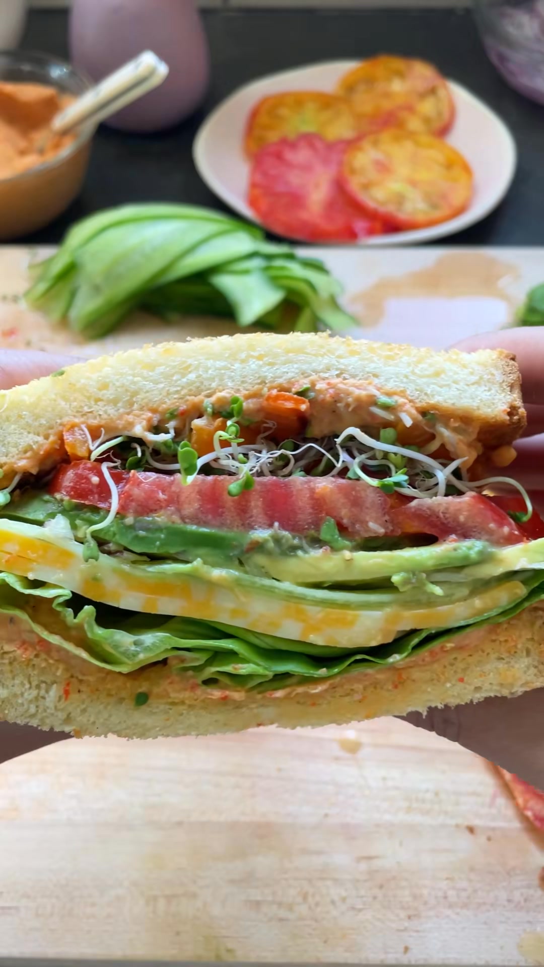 Veggie crunch sandwich recipe! Refreshing and delicious