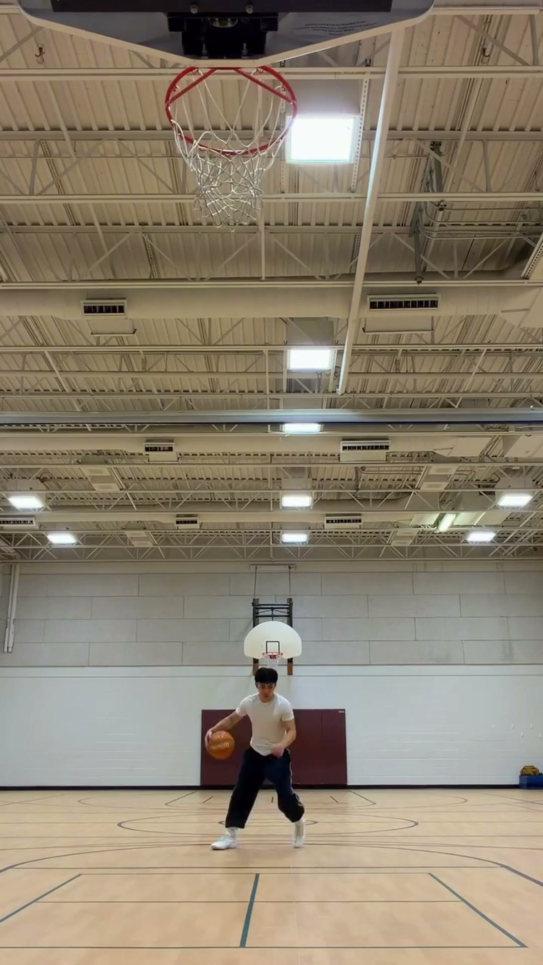 Solo basketball workout with handles and finishing drills