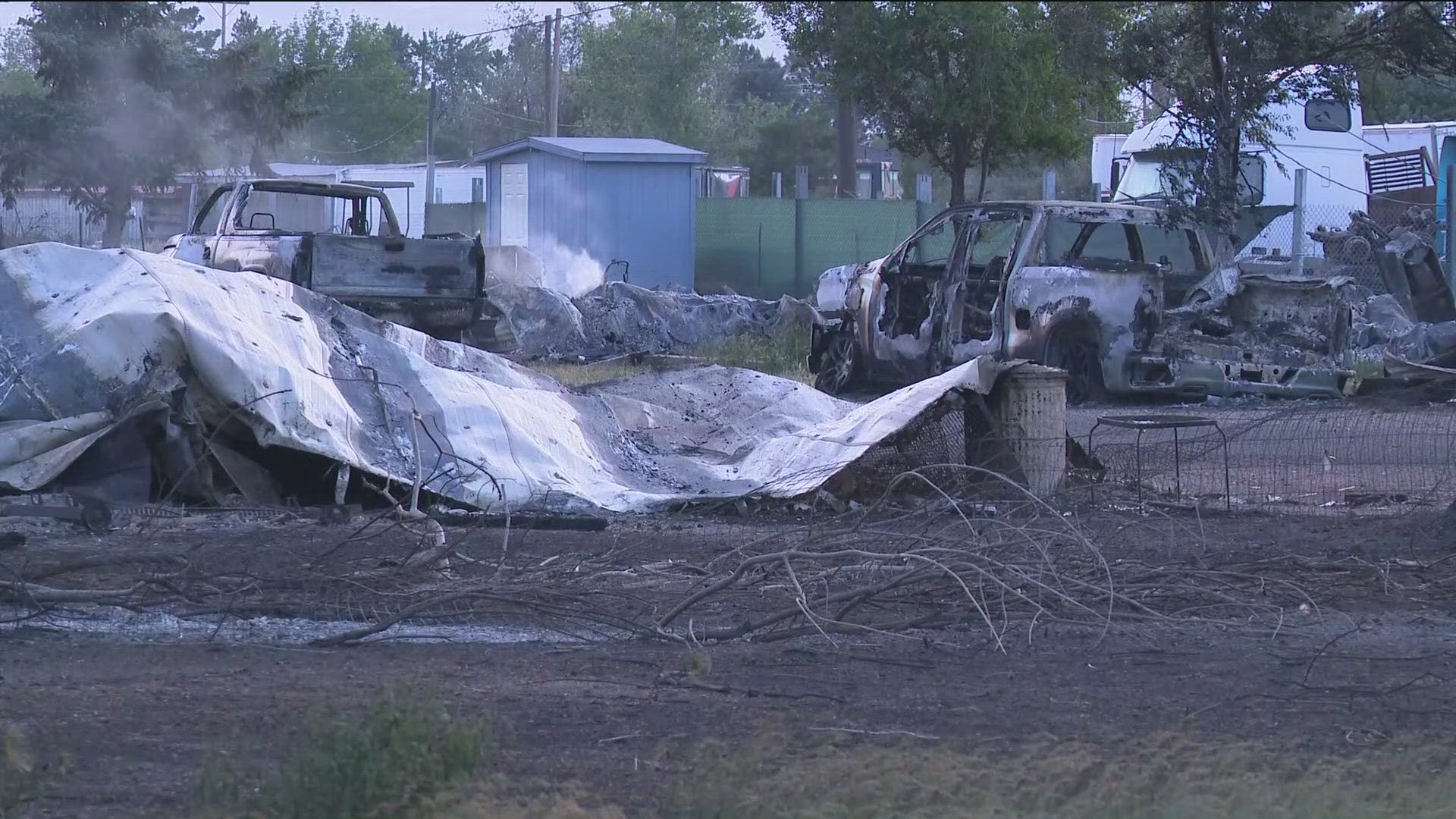Mountain Home brush fire leaves 6 first responders hospitalized
