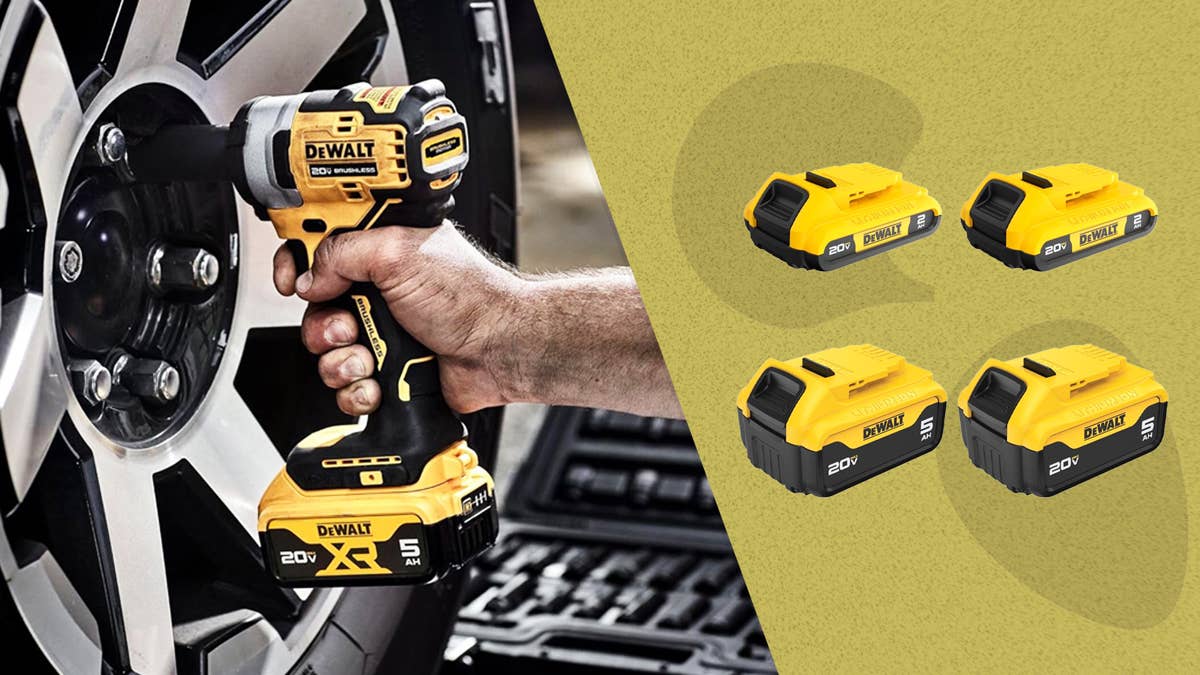 DeWalt's 4-pack of 20V Max batteries is nearly 50% off right now