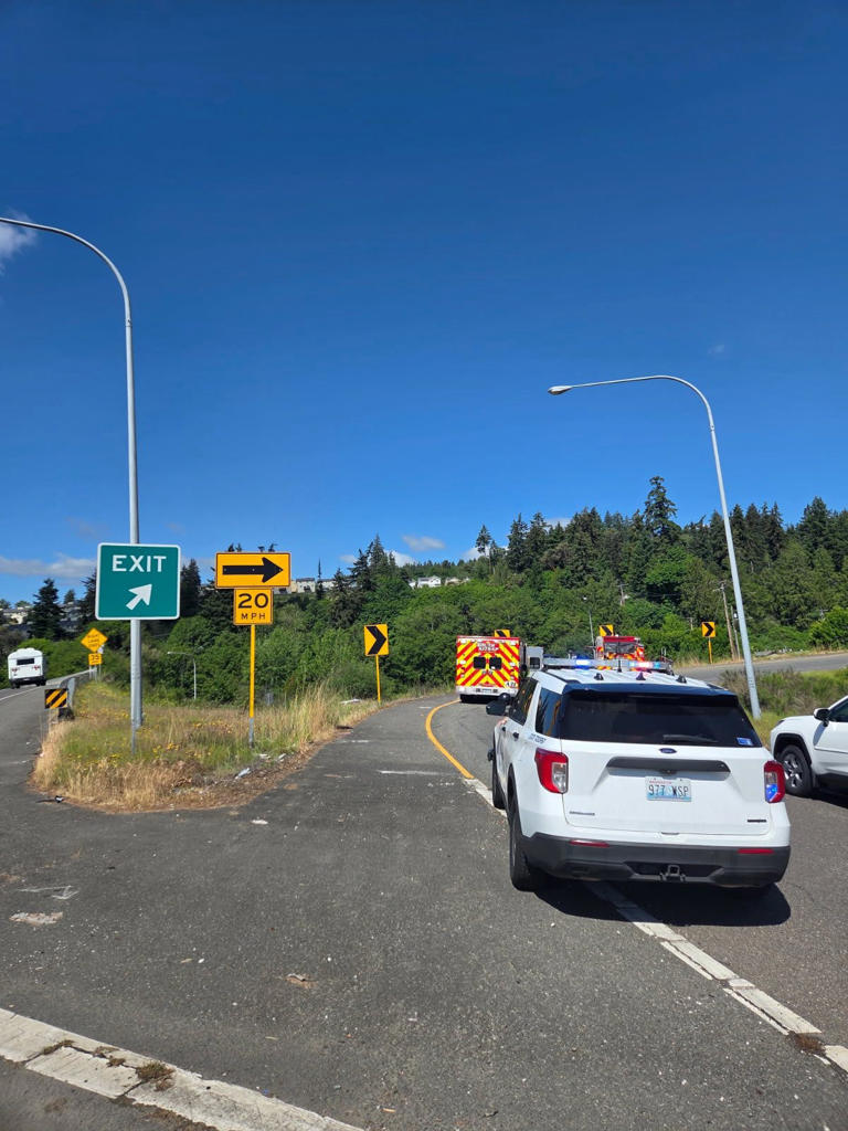 Highway 3 ramp near shipyard closed after motorcycle crash