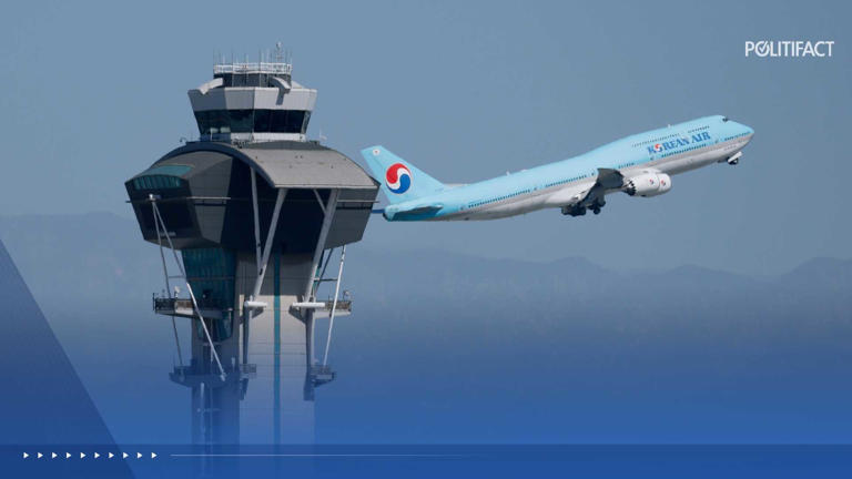 Did Trump's FAA slash the staffing target for air traffic control?