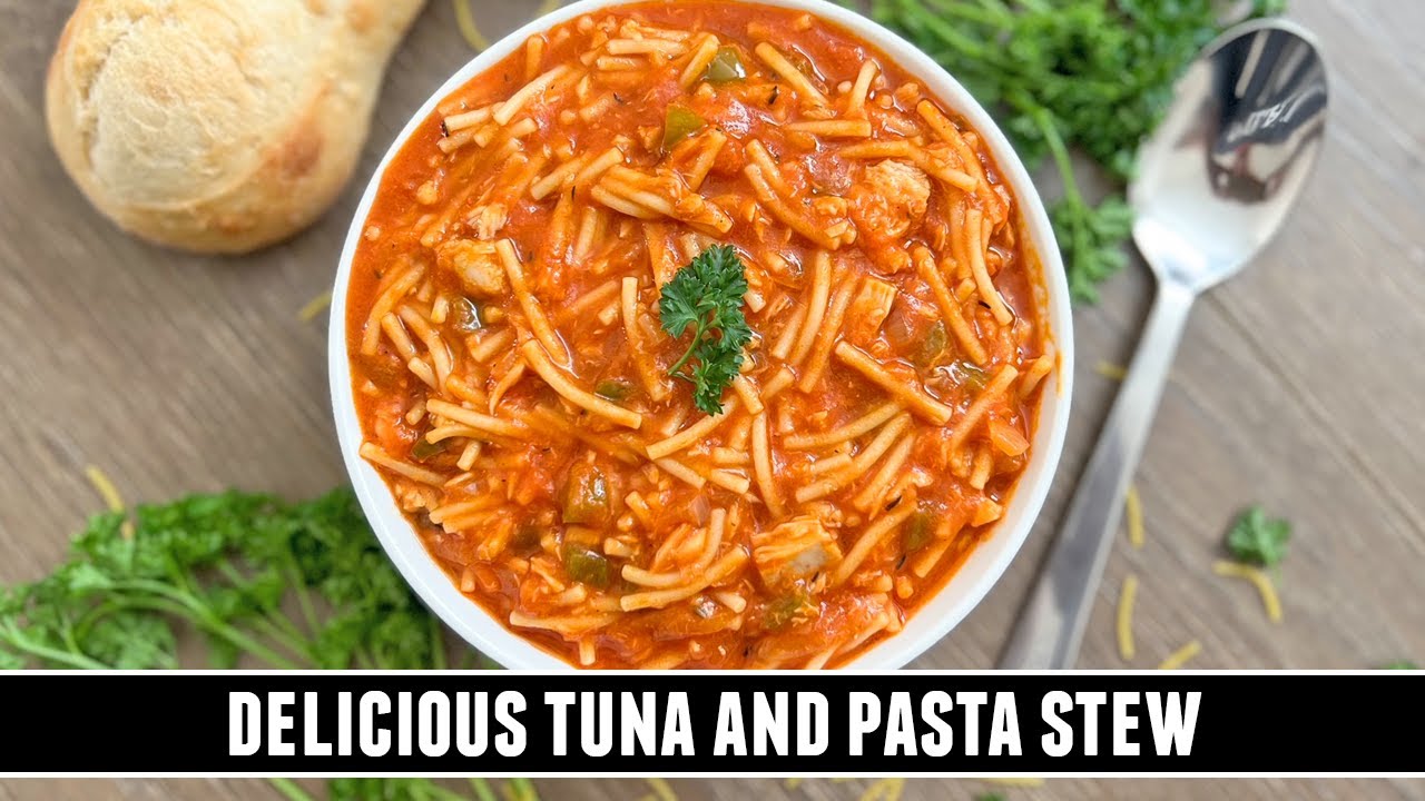 Easy canned tuna pasta stew | One-pan 30-minute comfort meal